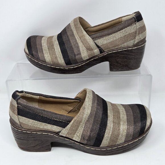 Børn | Shoes | Boc Born Shoes Clogs 95 Nadiyya Striped Fabric Wedge ...